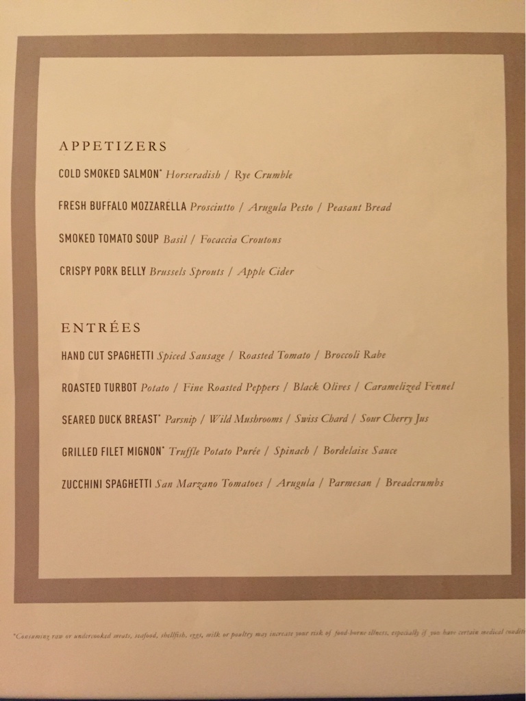 Luminae 14 days of menus - Celebrity Cruises - Cruise Critic Community